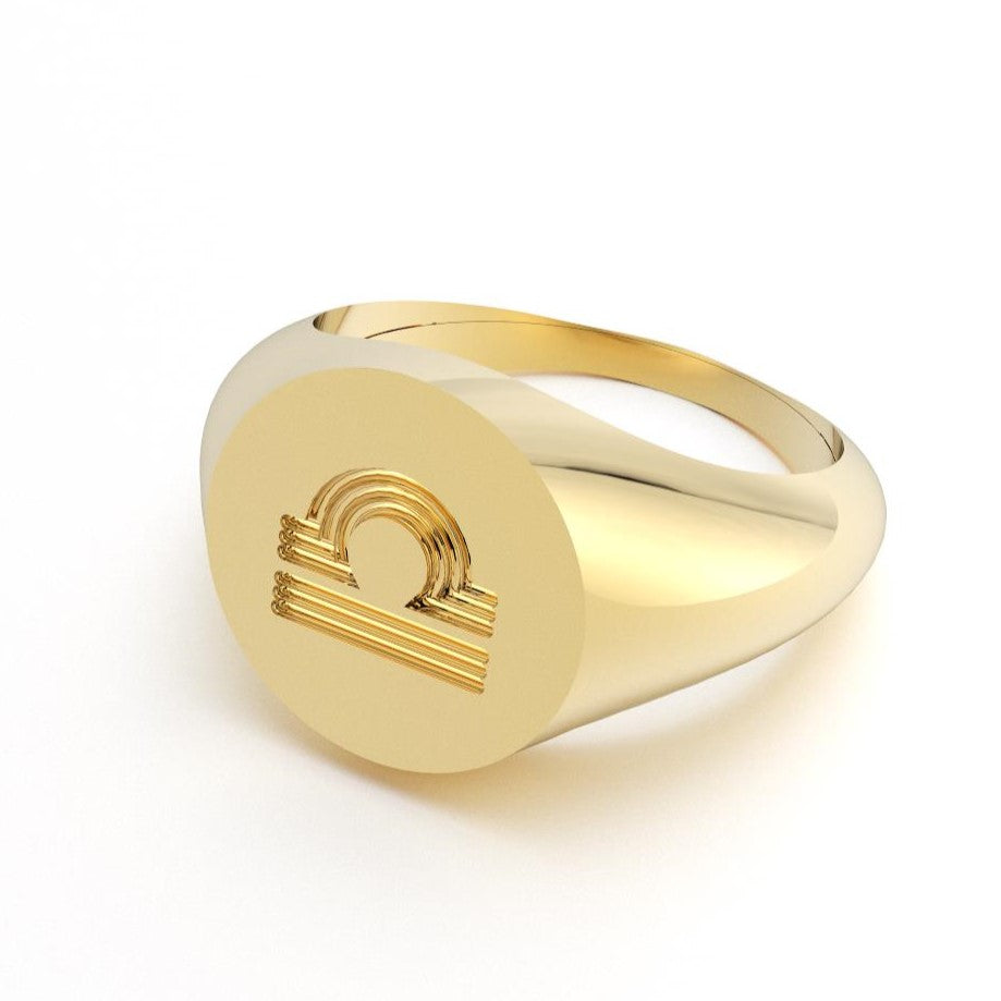 Engraved Astro Signet Ring – Malibu Gem Lab by Alexa Sidaris